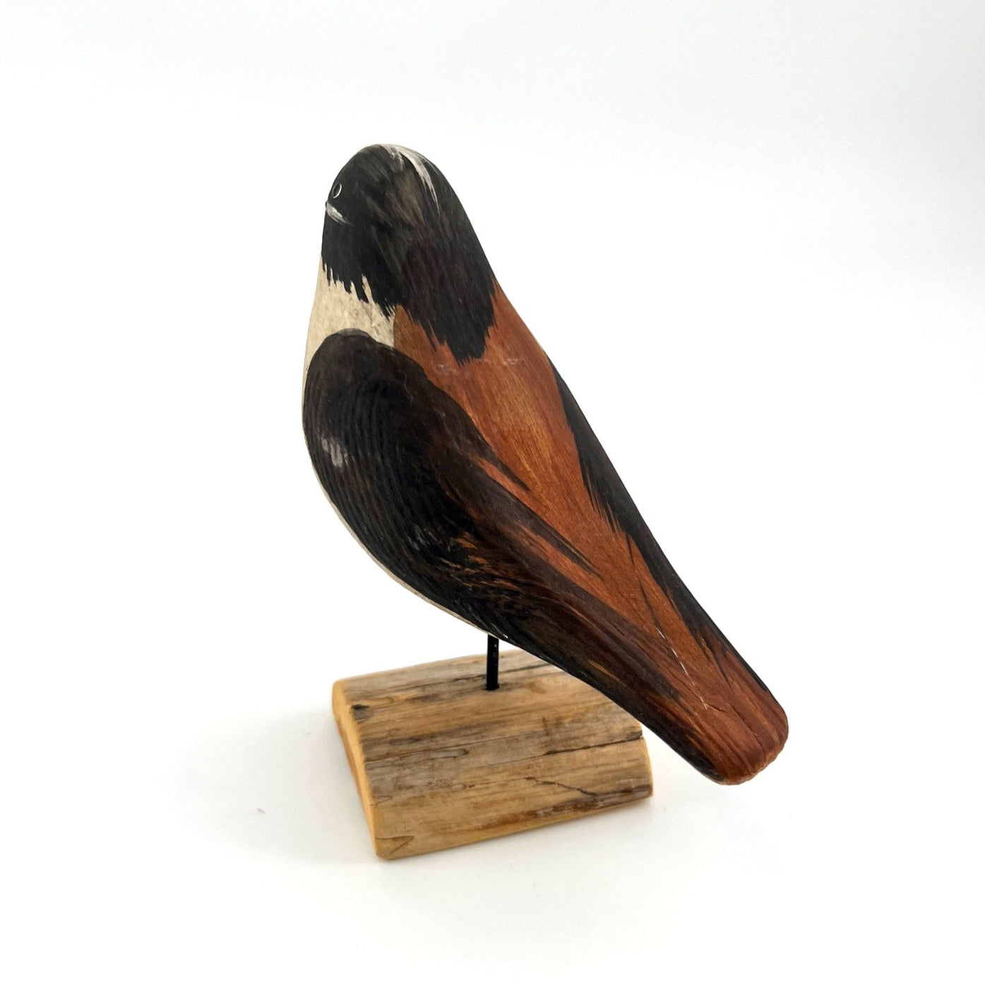 Carved Wooden Cliff Swallow – Venn + Maker