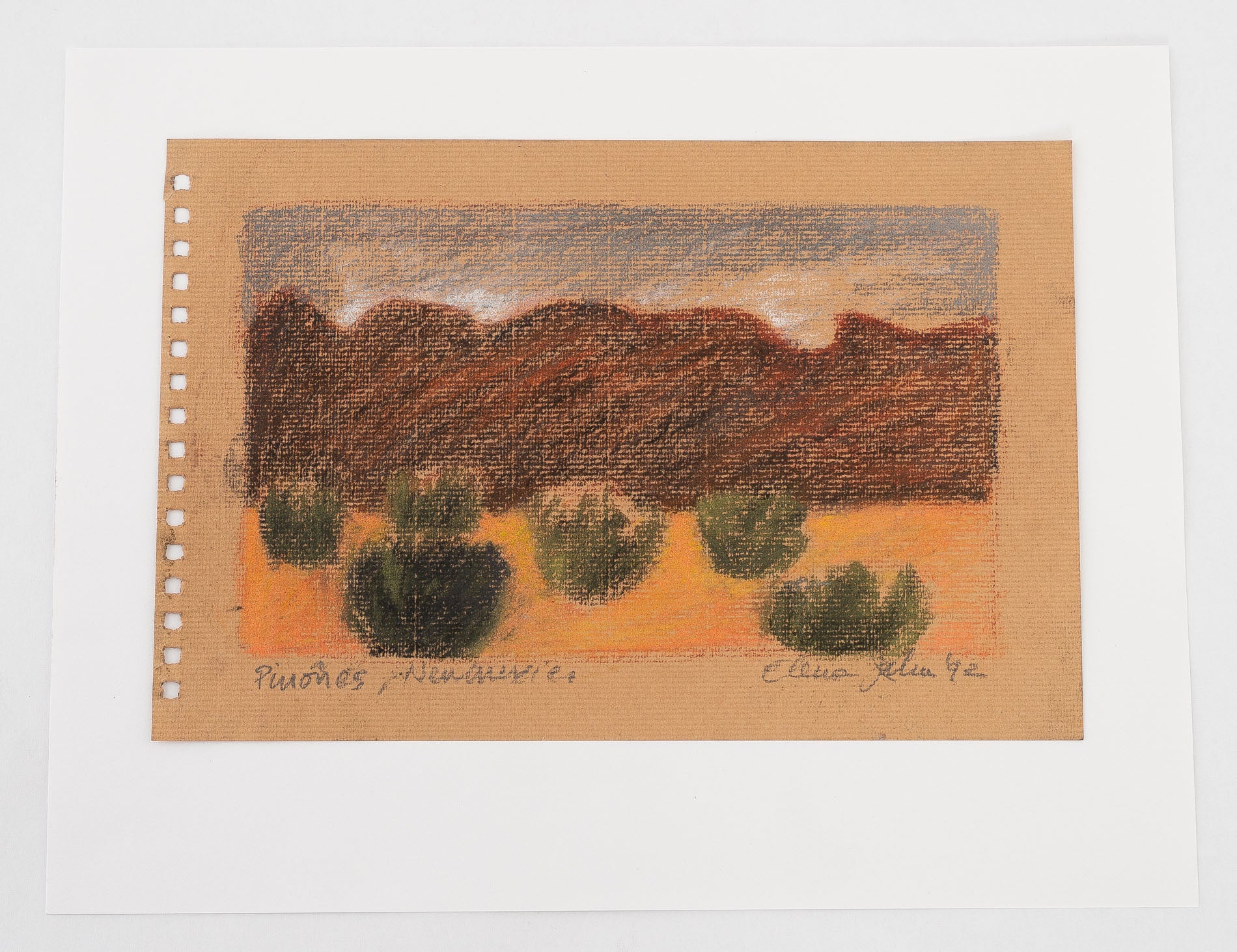 Watercolor Pastel Landscape by Maine Artist Elena Jahn - Venn + Maker