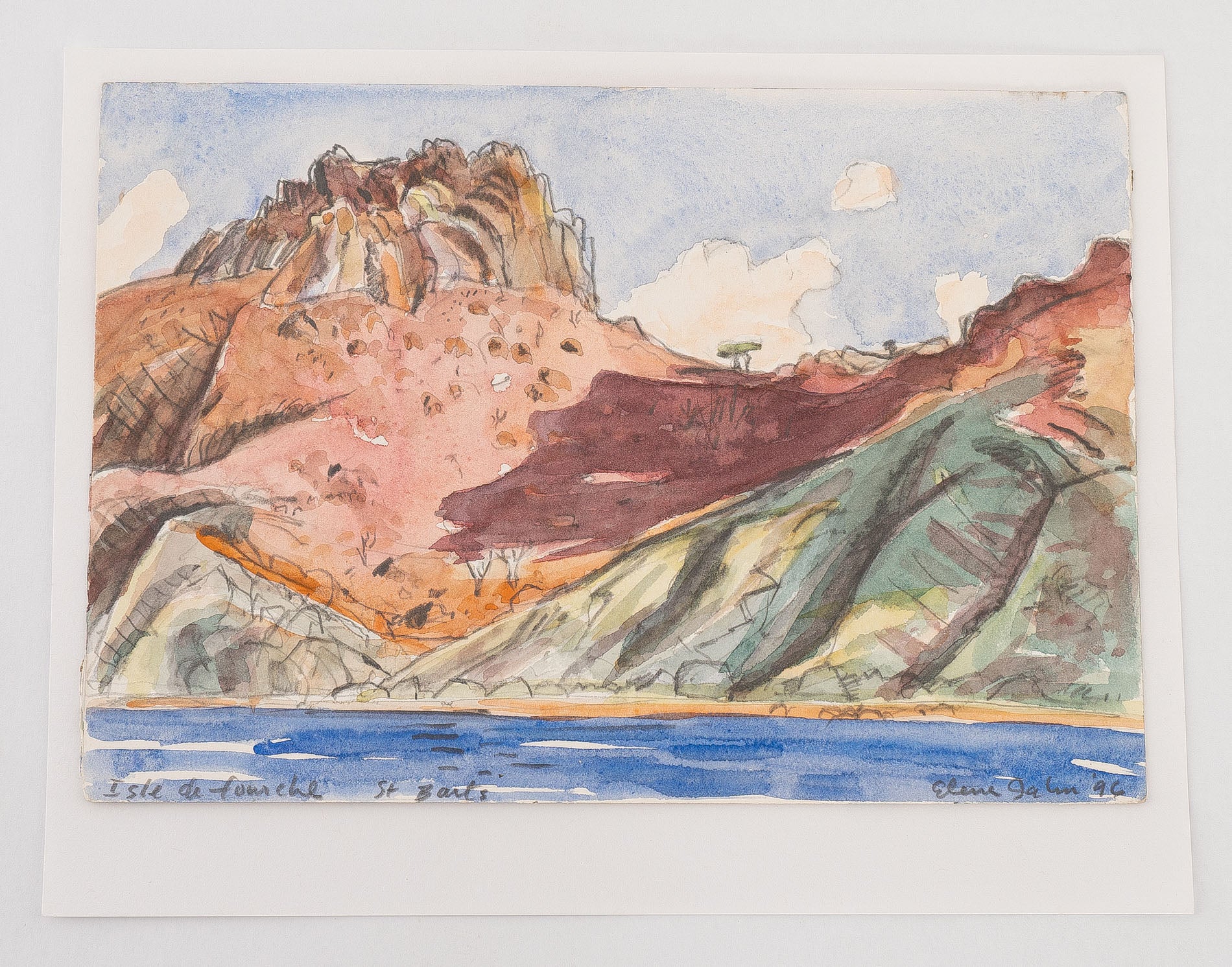 St. Barts Landscape by Elena Jahn - Venn + Maker