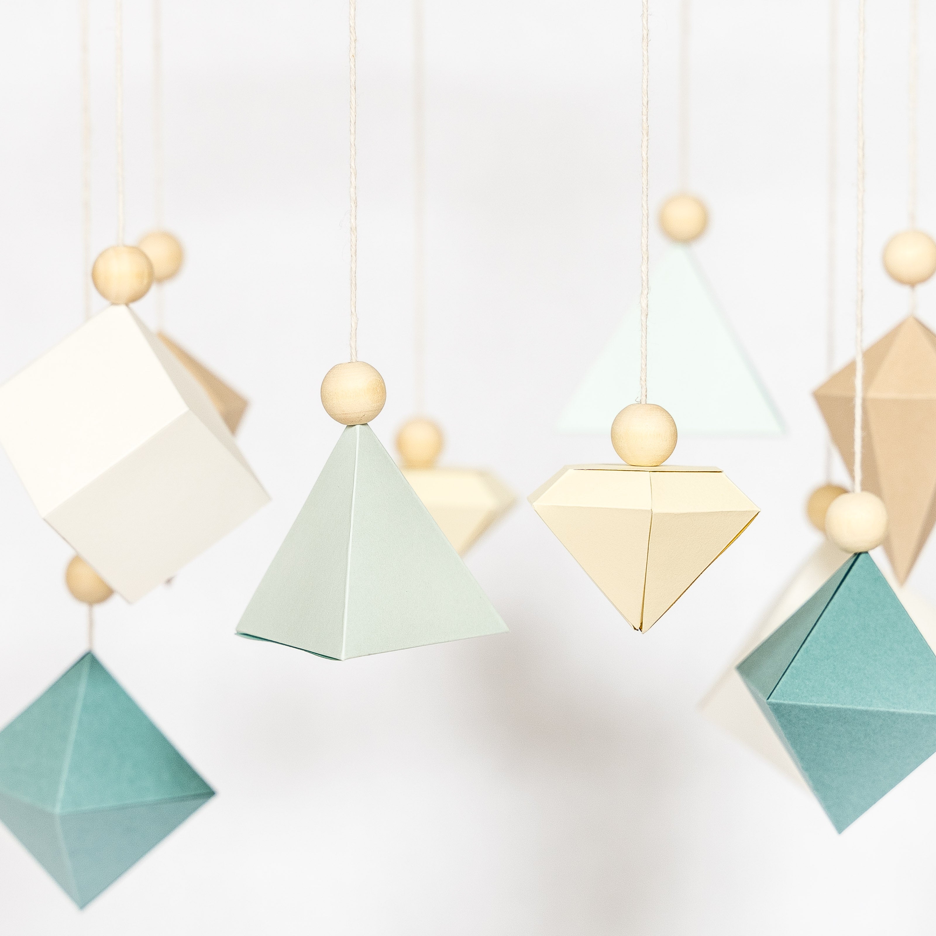 Geometric Paper Mobile – Venn + Maker