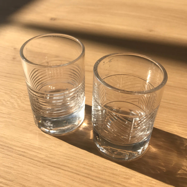 Cut Glass Double Shot Glasses | set of 2 – Venn + Maker